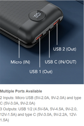 S20 Fast Charging 20000mAh Mini Power Bank – Veger