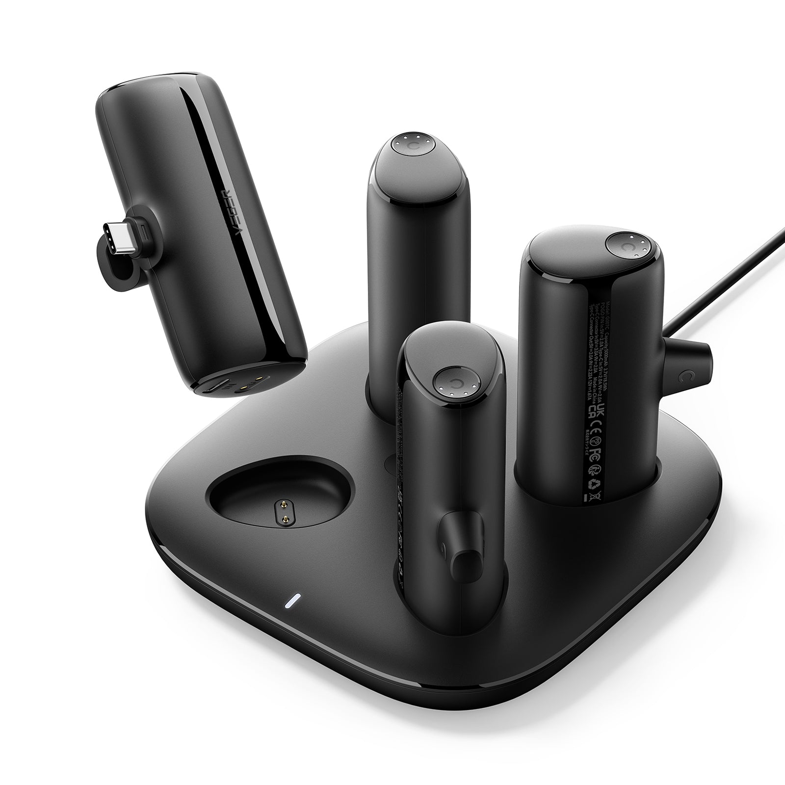 POGO 4V1 Charing Station Kits with Built-in Connectors for iPhone & An