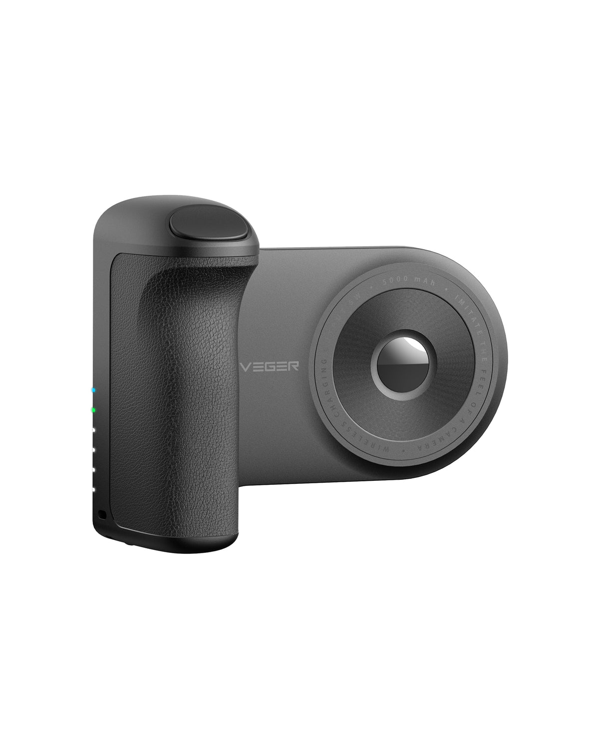 SnapCam 5000mAh Wireless Charging Power Bank with Bluetooth Camera Con