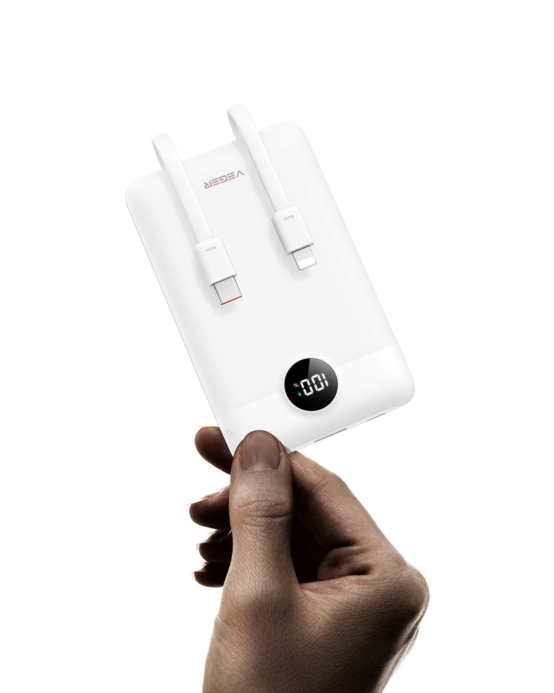 C11 Mini Portable Charger with Built-in Cables 10000mAh 22.5W